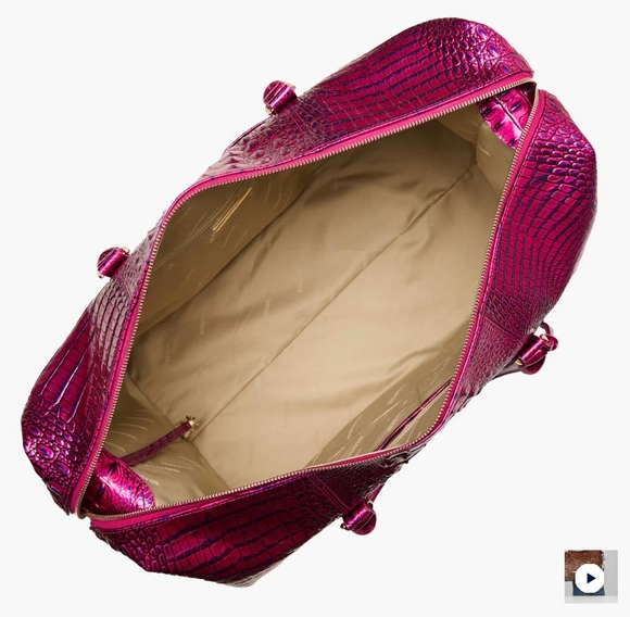 Brahmin | Bags | Brahmin Duxbury Weekender Voltage Violet Melbourne ...